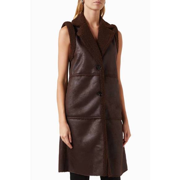 MARELLA | Jackets & Coats | New Marella Ugola Faux Shearling Vest In ...